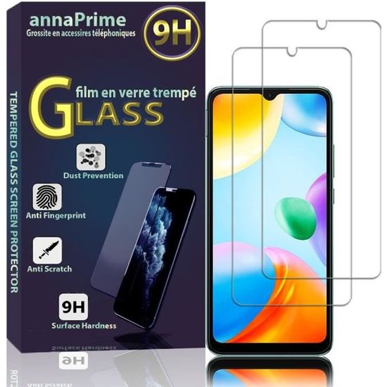 VCOMP® Pour Xiaomi Redmi 10C 6.71": Lot - Pack de 2 Films de protection ...