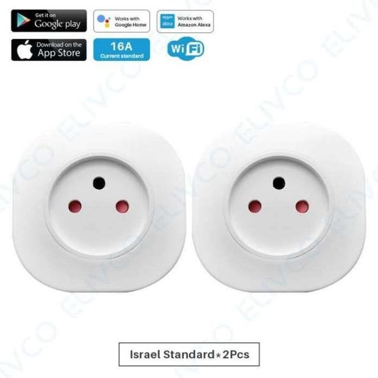 WD06456-MULTIPRISE,Prise intelligente WiFi 16a. 220V. sans fil ...