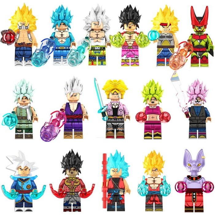 Ensemble de 16 figurines Dragon Ball Z, 4,5 cm, figurines de collection ...