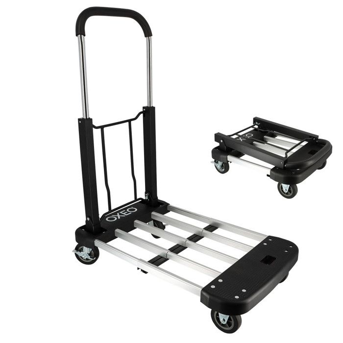 Chariot plateforme extensible aluminium - Plateau chargement ...