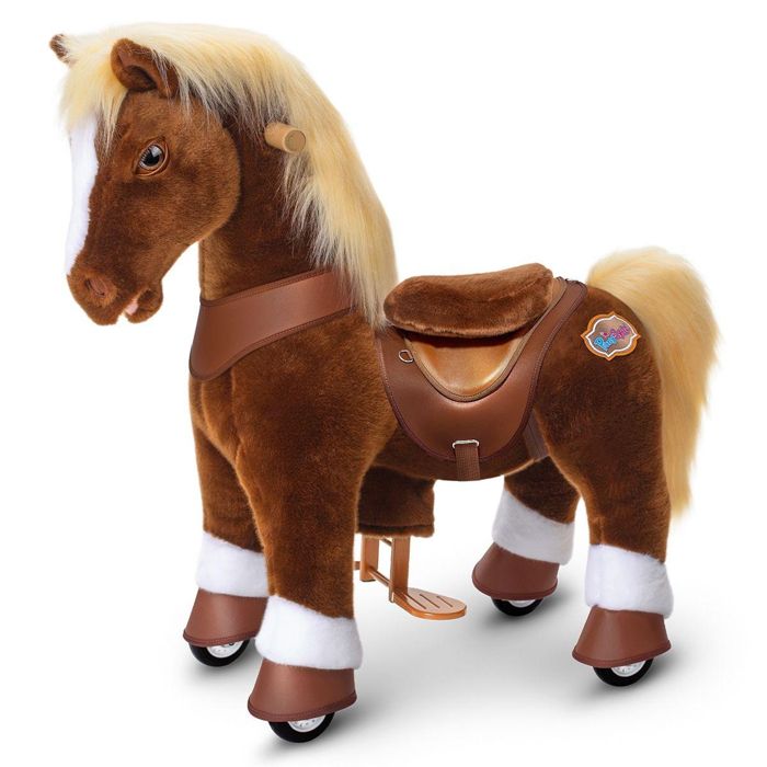 Cheval Porteur Enfant Modele Y marron-blond - Cdiscount Jeux - Jouets