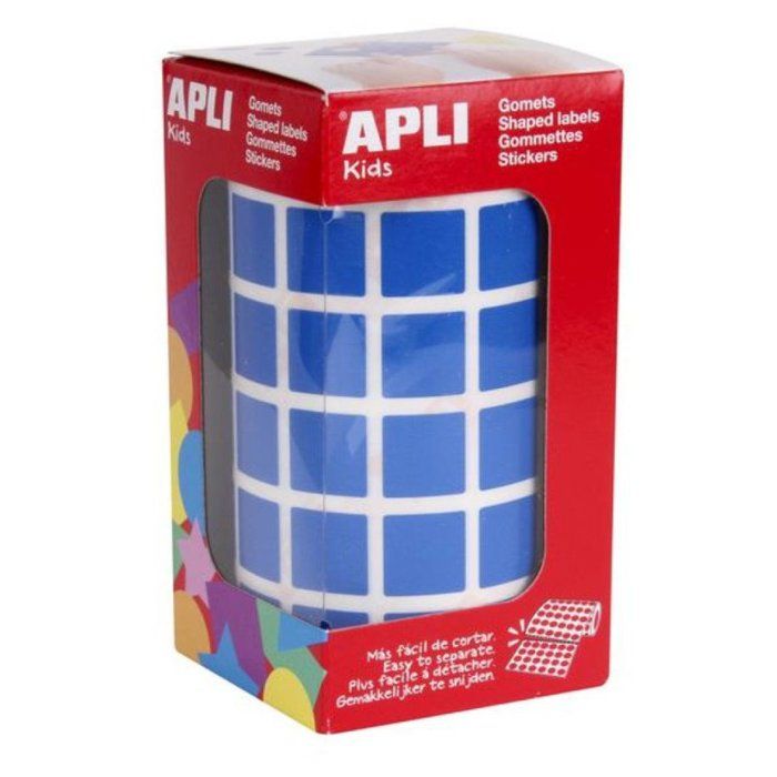 Gommettes rouleau Carré 15 x 15 mm Bleu x 2 832 - Cdiscount Jeux - Jouets