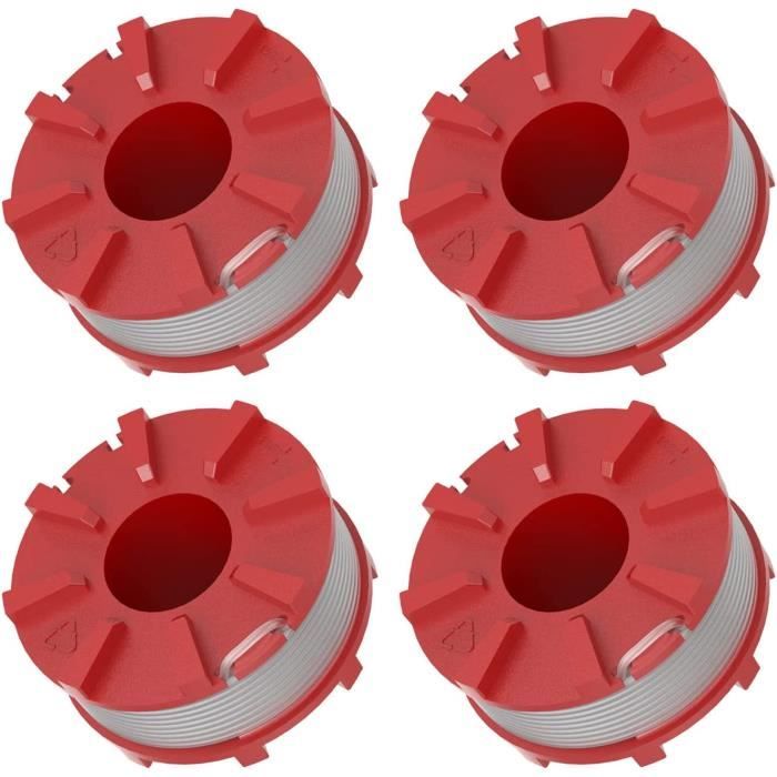 Lot De 4 Bobines De Fil De Rechange Pour Débroussailleuse Ein-Hell 3405096 Pour Ein-Hell Ge-Ct ...