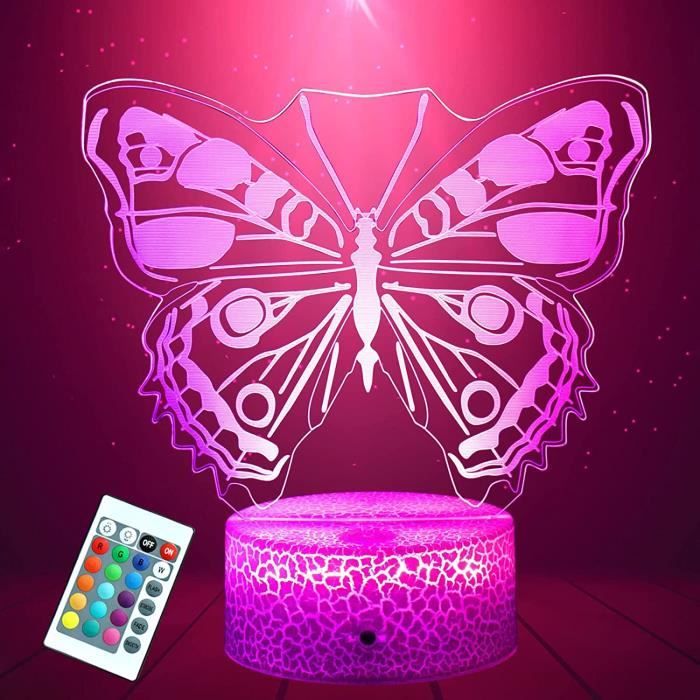 Cadeaux Papillons Pour Filles,Lumières Papillons,16 Couleurs ...