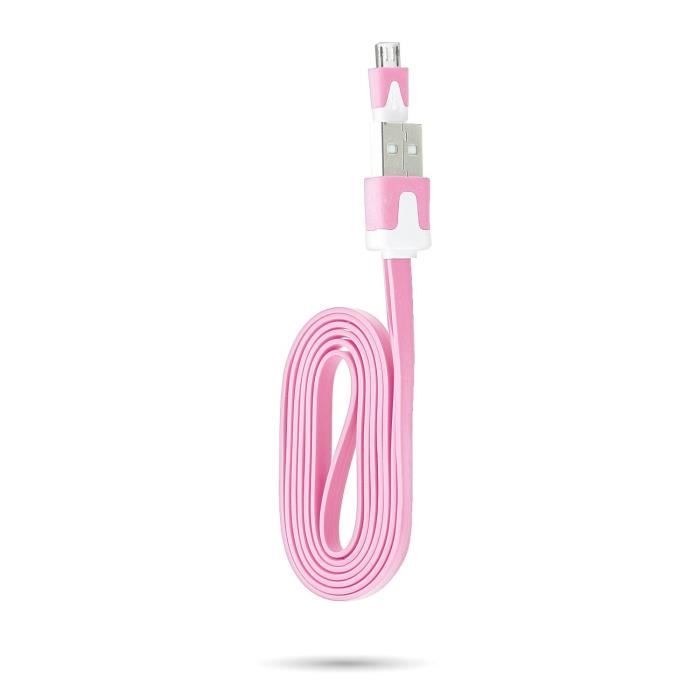 Cable Noodle 1m pour "XIAOMI Redmi 9A" Micro USB Chargeur Android ...