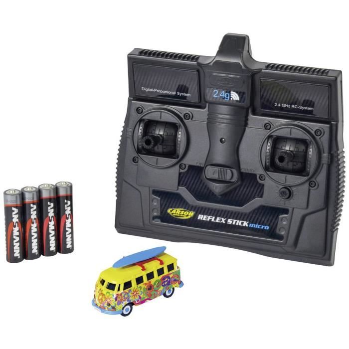 Carson Modellsport 1:87 VW T1 Bus Flower Power 100% RTR 1:87 Véhicule ...