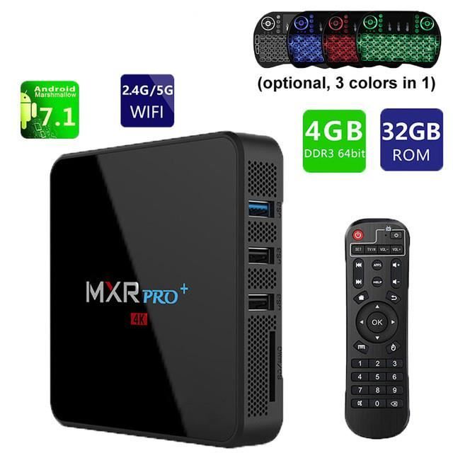 RK3328 TV Box Android 7.1 Smart TV Box 4 G RAM 32 GB ROM 2.4 GHz WiFi ...