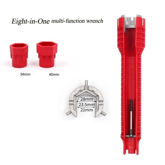 Système de douche,Outil clé multifonctionnel, installation de robinet ...