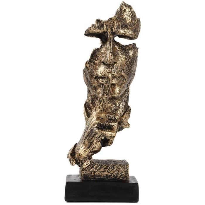 Ladieshow eshow Facial Statue. Silence is Golden. Face Sculpture Rsine ...