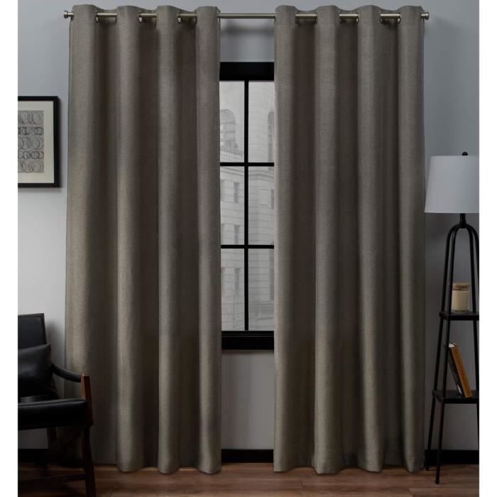 Exclusif Maison Rideaux Loha En Lin Grommet Top Fenêtre Panneau De ...