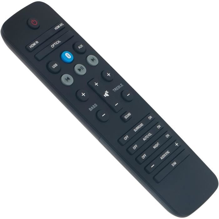 Ykf297-009 Télécommande De Rechange Htl9100 Pour Barre De Son Philips ...