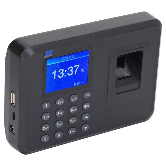 Cikonielf Pointeuse biométrique avec rappel vocal en plusieurs langues ...