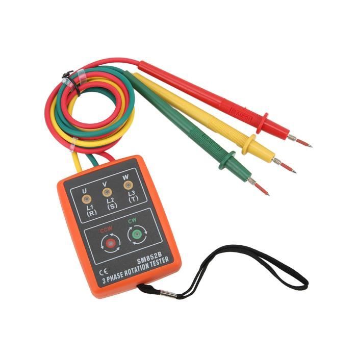 Cikonielf Testeur de rotation numérique à 3 phases SM852B testeur de ...