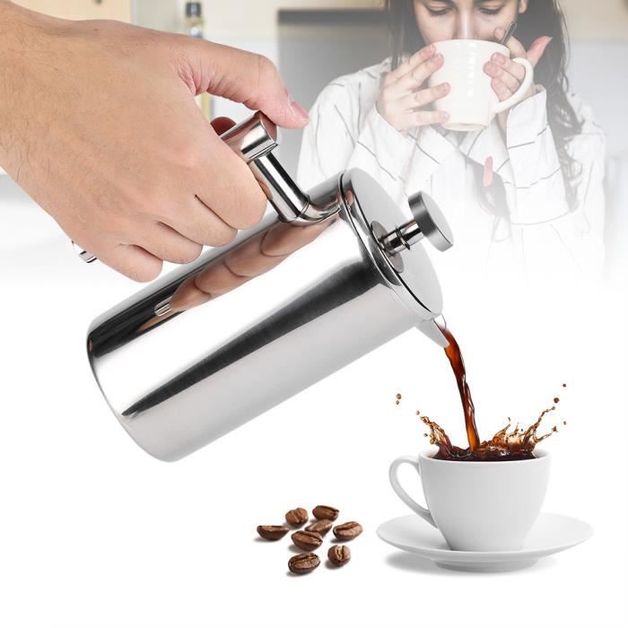 JNG Coffee Maker 350ml--Cafetière à pression française à Double paroi ...