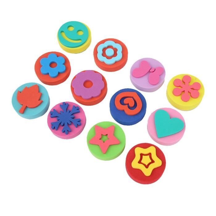 Fdit Dessin tampon éponge Dessin éponge timbre apprentissage précoce ...