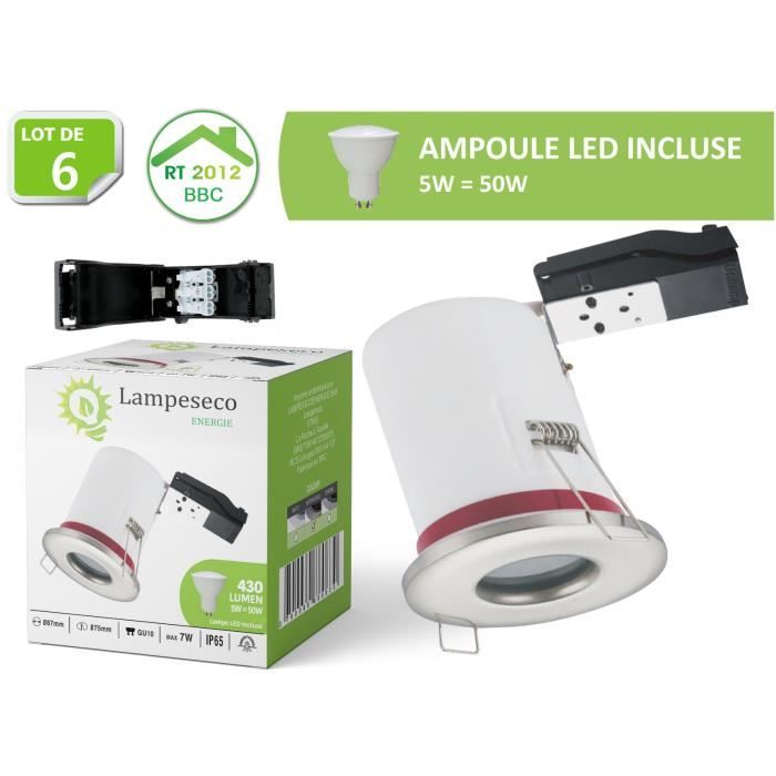 Spot Encastrable Bbc Etanche Ip65 Inox 87mm Lampesecoenergie Lot De