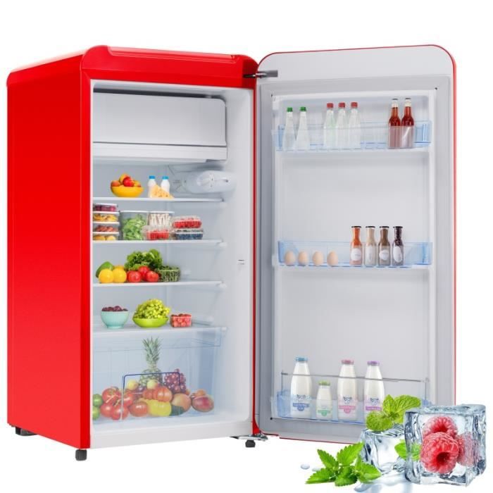 Réfrigérateur ,Mini Frigo 91L ,LANGTU ,Classe E ,éclairage LED - pieds ...