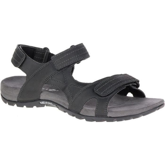Sandales Homme Merrell Sandspur Rift Strap - Noir - Dessus Synthétique ...