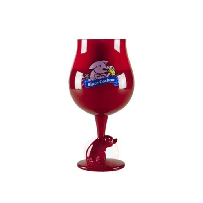 VERRE RINCE COCHON ROUGE 0.50L - La cave Cdiscount