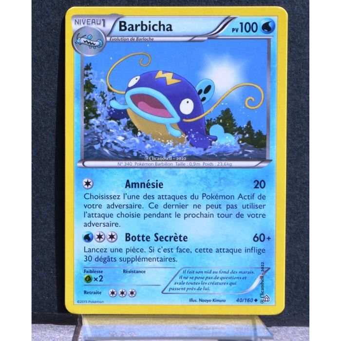 Carte Pokémon 40-160 Barbicha Série XY05 - Primo Choc NEUF FR ...