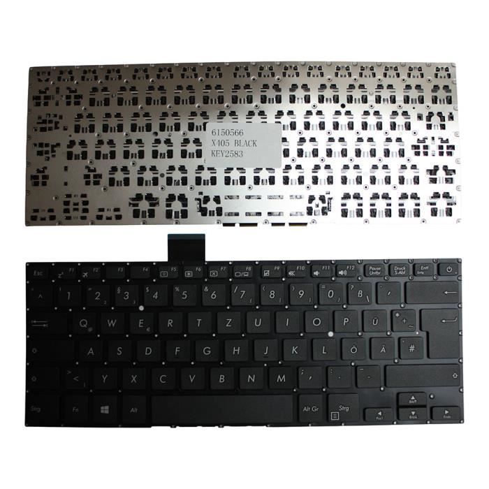Asus Vivobook X405U Noir Layout Allemande Clavier pour ordinateur ...