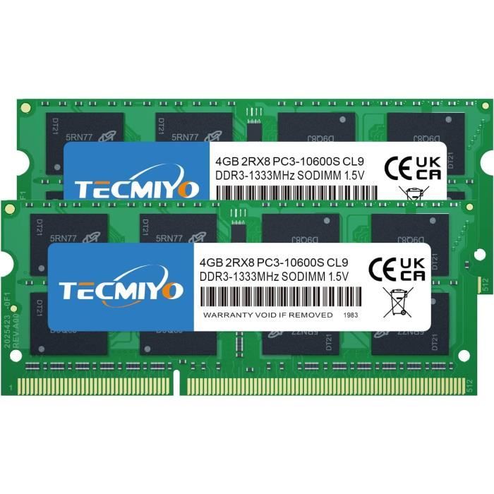 8Gb Kit(2X4Gb)Ddr3 1333Mhz Pc3-10600 Unbuffered Non-Ecc 1.5V Cl9 2Rx8 Dual Rank 204 Pin Sodimm ...
