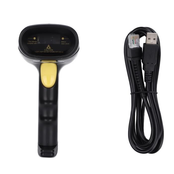 TMISHION scanner de -barres filaire Scanner de -barres USB filaire 1D ...