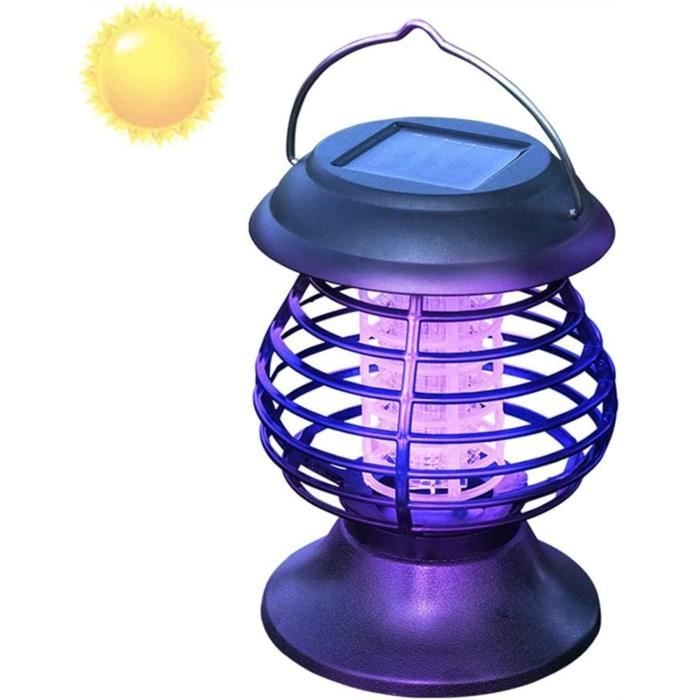 Lampe Solaire Portable Anti-Moustiques, Bug Zapper 2 En 1 Led Lanterne ...
