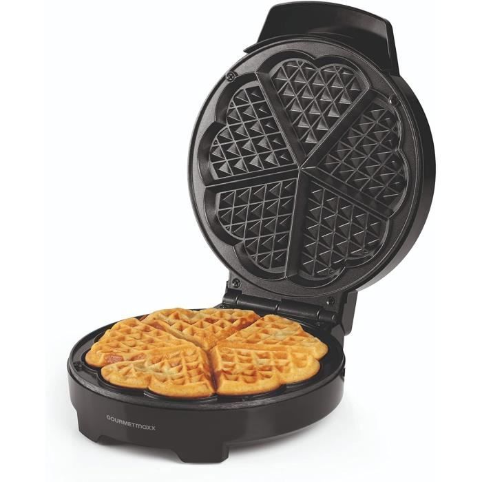Gourmetmaxx Gaufrier Pour Gaufres Classiques En Forme De Cœur ...