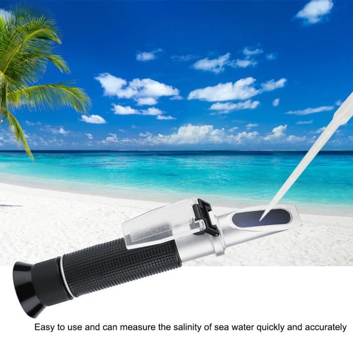 YOSOO Testeur de salinité Réfractomètre de salinité portable 0-100 % ... YOSOO Testeur de salinité Réfractomètre de salinité portable 0-100 % ...