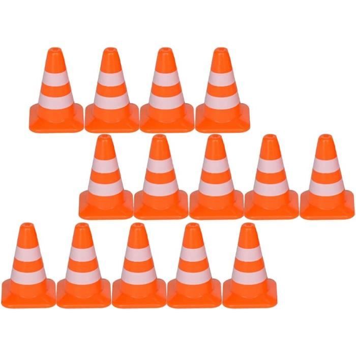 Mini Cônes de Signalisation - YSTP - 14 Pièces - Orange - Plastique - 3 ...