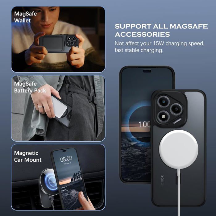 Coque pour Honor 400 Lite,Magnétique Compatible MagSafe,Étui ...