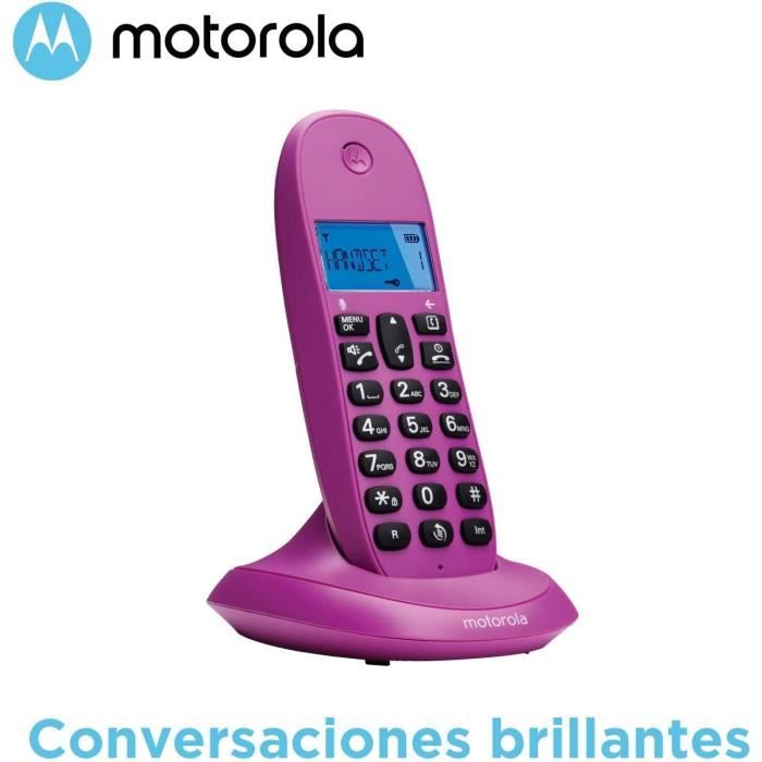 Téléphone Inalambrico Dect C1001 Violeta (Rose)[H217] - Cdiscount ...