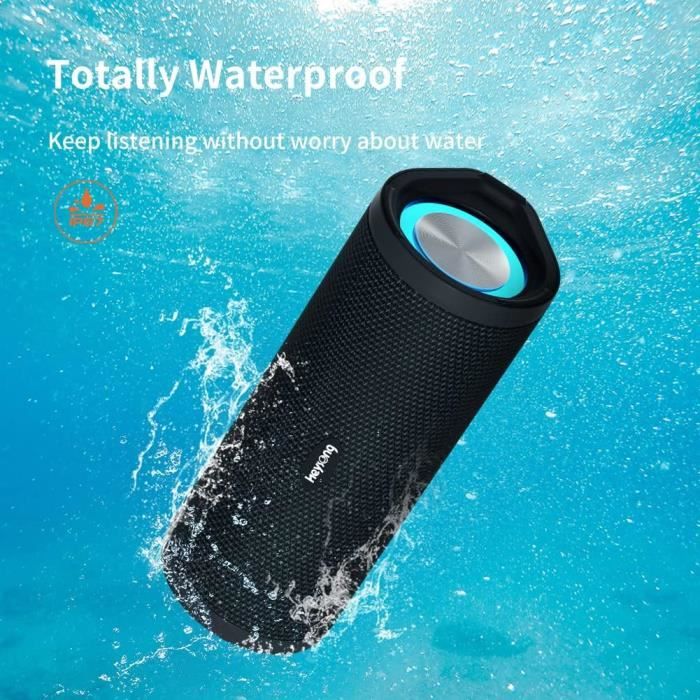 Enceinte Bluetooth Portable,Baffle Bluetooth Puissante Avec Lumière Led ...