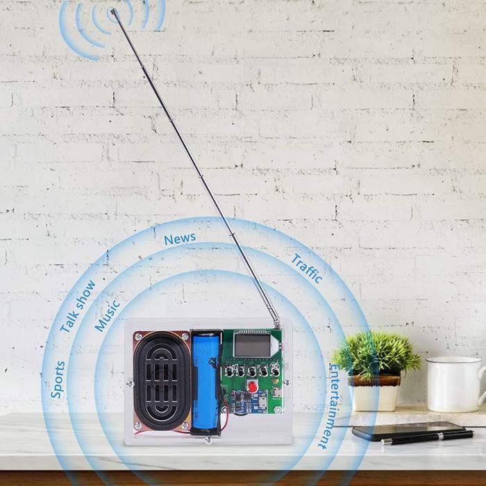 FM Radio Kit DIY Soldering Project Adjustable DIY Kits for Leaning ...