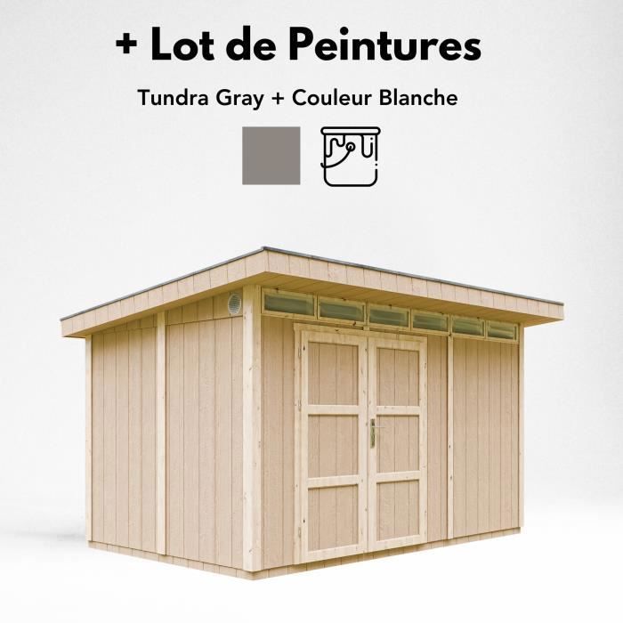Abri de Jardin Qualité Premium 9m² / L412xL279xH237 cm - Timbela M904A ...