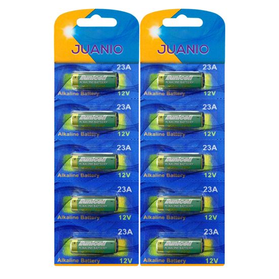 Lot de 10 Piles Alcaline type 23A/A23 compatibles LRV08/L1028/8LR932 ...