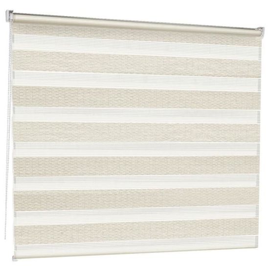 Double store enrouleur - CASA PURA - Mini Jour & Nuit - Crème - 110 x ...