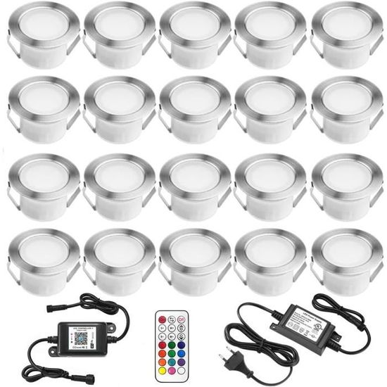 Lampe Au Sol Spot Encastrable+Wifi Contrôleur-Lumière Rgbw Étanche Ip67 ...