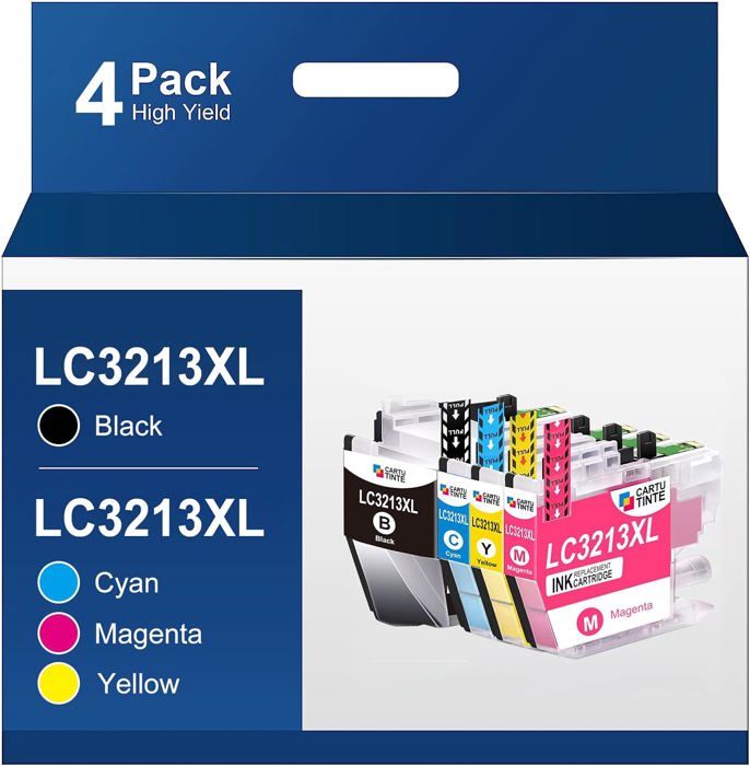 LC3213 Cartouches d\'encre Remplacement pour LC 3213 Brother LC3213 LC ...