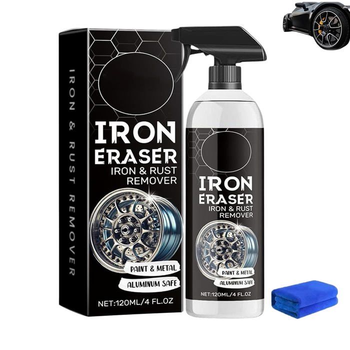 Iron Eraser Rust Remover Spray, Iron Powder Remover Spray for Car ...