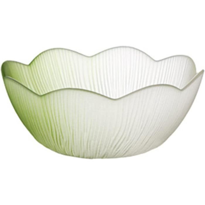 Bol À Salade En Verre Rond Lotus Flower Shape Mixing Bowl Bol Décoratif ...