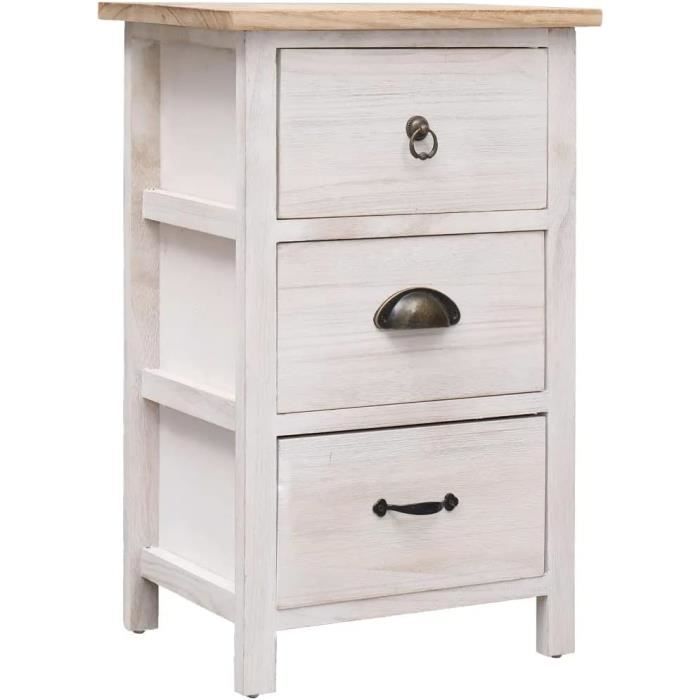 Armoire Latérale Buffet Commode Table De Chevet Table De Nuit Avec 3 ...