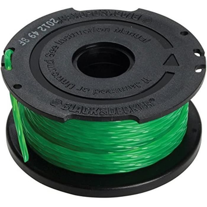 BLACK+DECKER Bobine de Rechange pour Coupe-Bordures, Bobine Reflex Plus, 6 m de Fil en Nylon ...