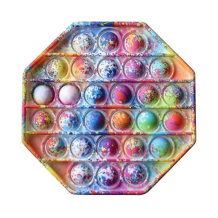 Hand spinner,Contemporain inspiré push pop silicon bubble autisme anti ...