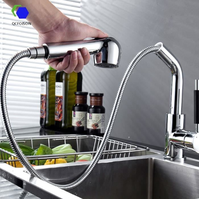 Accessoires évier de cuisine - QCFOISON - Robinet de cuisine à double ...