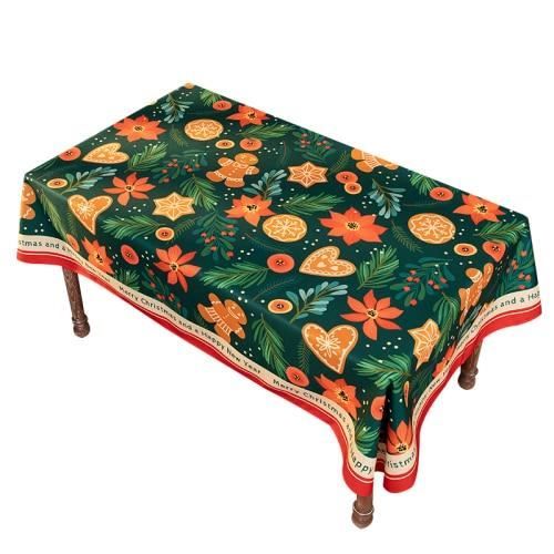 Nappe de Table basse imperméable de noël rouge ronde de Style Pastoral ...