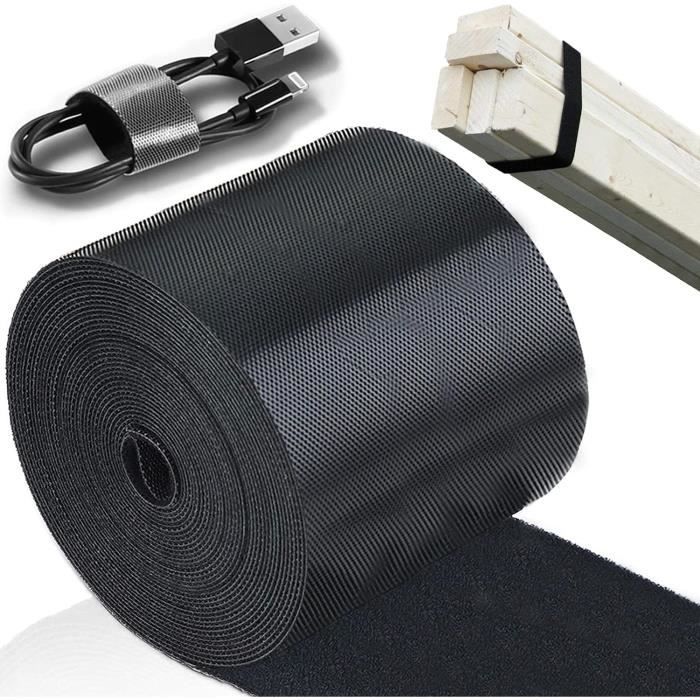 90Mm X 4M Attache Câble Scratch, Serre Câble Bande Pour Réutilisable ...