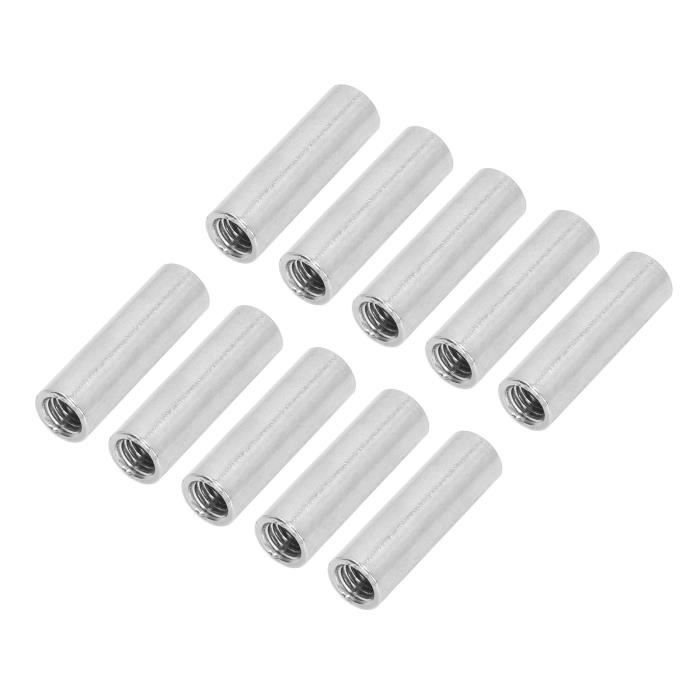 SAL crou d'accouplement à filetage femelle 10 PCS Filetage Femelle crou D'accouplement M8 * 1.25 ...