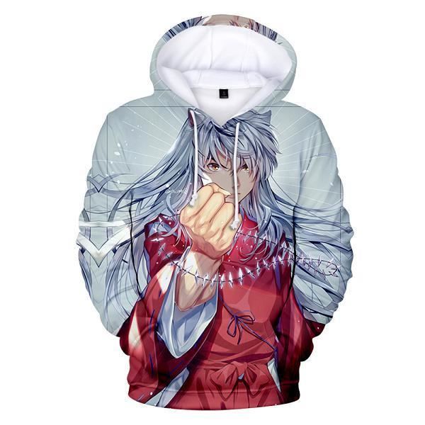 Sweat-shirt imprimé en 3D,Anime Inuyasha 3D impression sweat à capuche ...